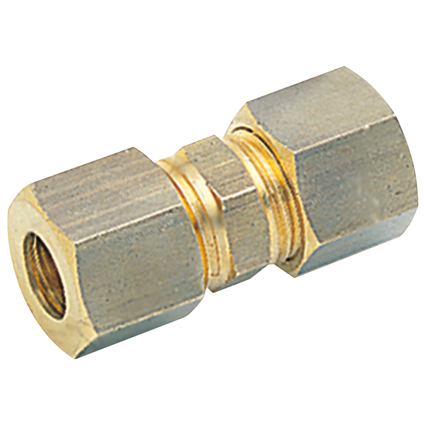 Compression Straight Connector, Brass, Metric – Context Pneumatic Supplies