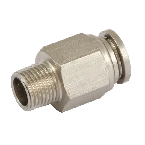 Stainless Steel Male Push Fit Stud, BSPT – Context Pneumatic Supplies