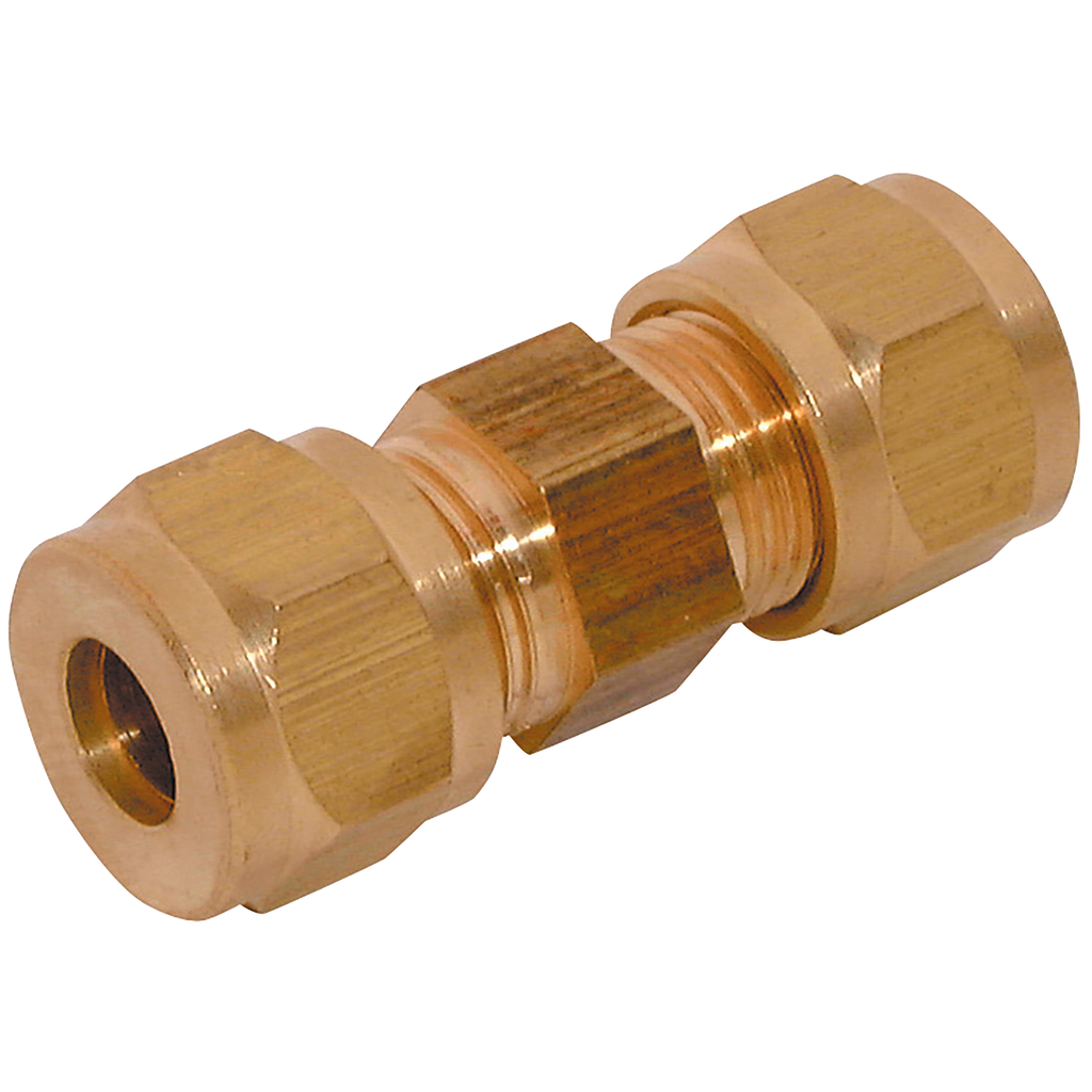 Compression Straight Connector, Brass, Imperial – Context Pneumatic ...