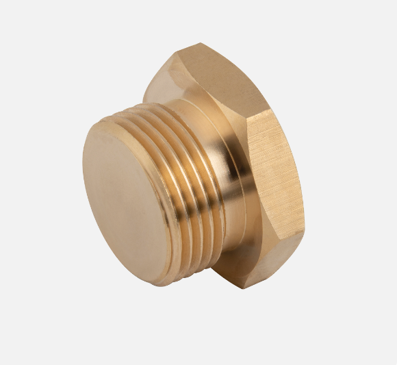 Brass BSPP Male Plug – Context Pneumatic Supplies