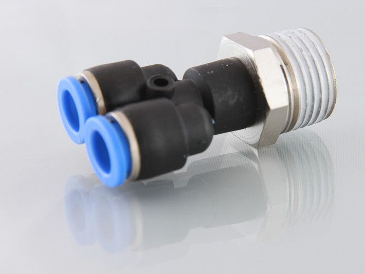 Male Stud Swivel Y - Push in Fitting – Context Pneumatic Supplies