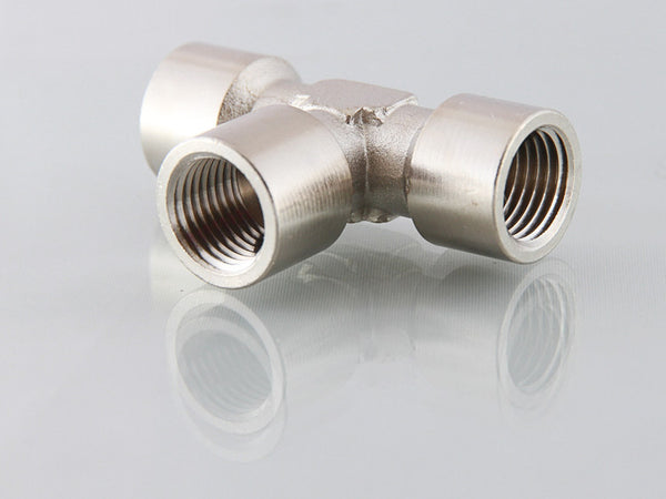 Equal Female Tee, Metric & BSPP – Context Pneumatic Supplies